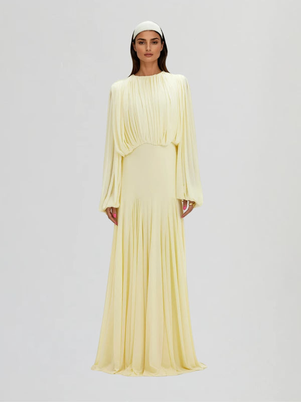 Helium Balloon Sleeve Ruched Maxi Dress – Mew Mews