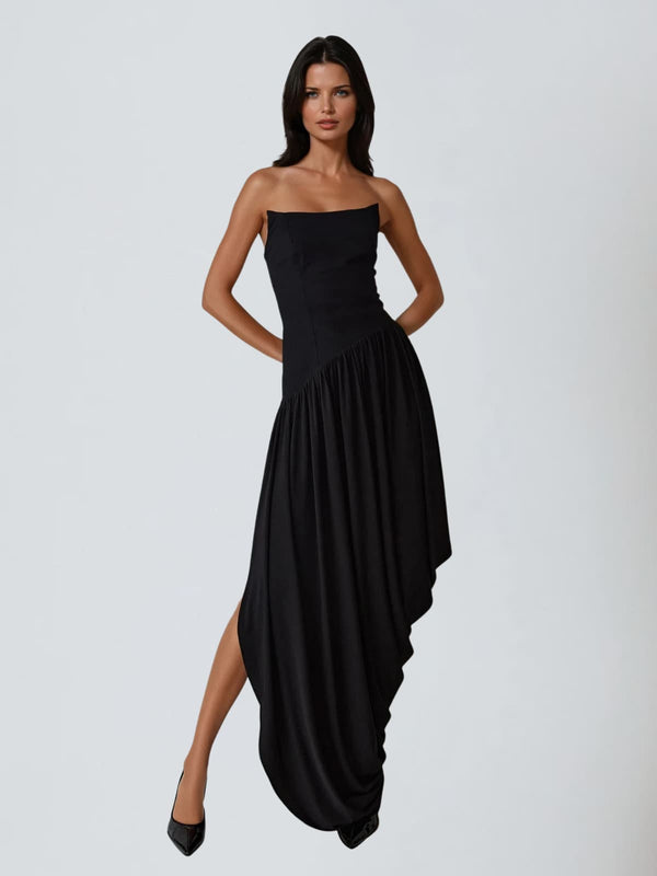 Meltquench Strapless Draped Maxi Dress – Mew Mews