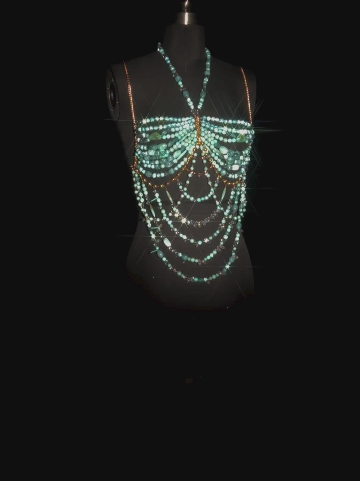 Conrad Gemstone Beaded Bralette – Mew Mews